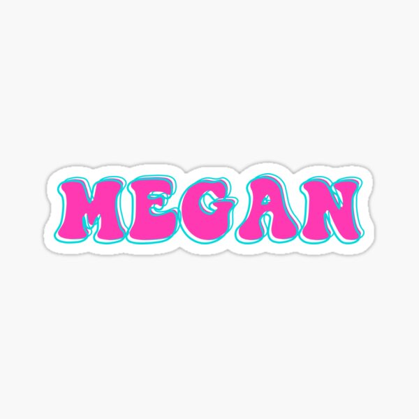 "MEGAN Name - MEGAN Name Cute Design" Sticker by Custom-Name | Redbubble