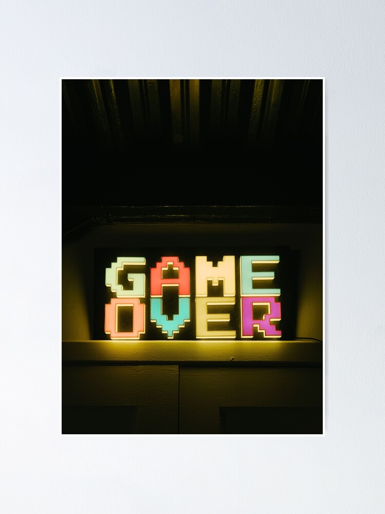 "Gaming Game Over" Poster for Sale by Ultra1388 | Redbubble