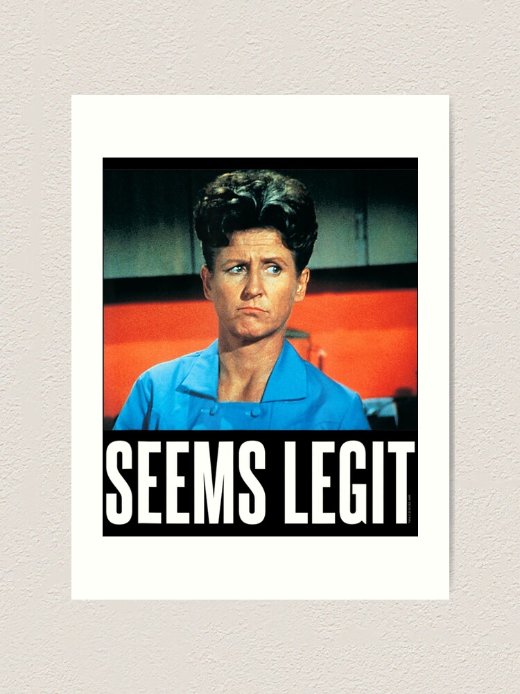 "Sitcom Meme Seems Legit" Art Print for Sale by blackwooman | Redbubble