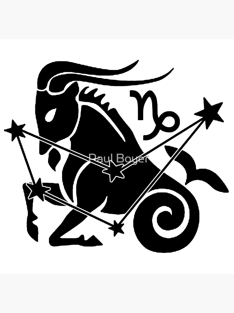Sticker « Capricorne - Symbole d'astrologie du zodiaque avec conception ...
