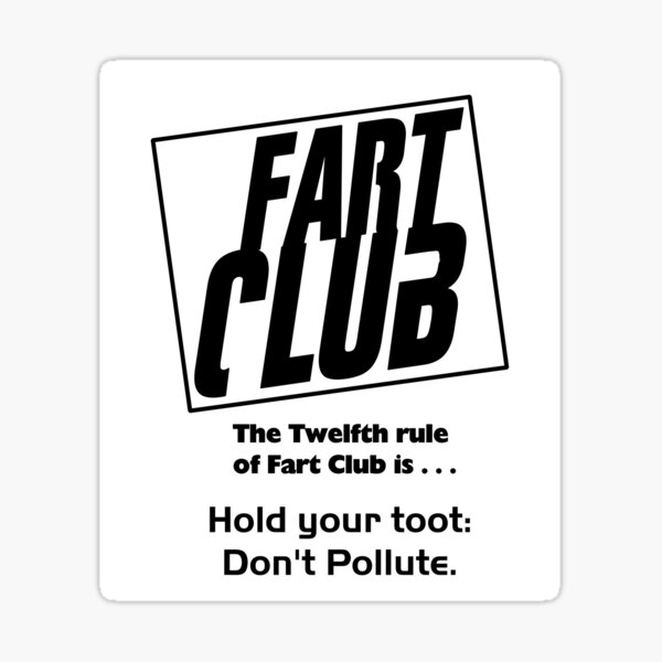 "Fart Club 12" Sticker for Sale by amigaboy | Redbubble