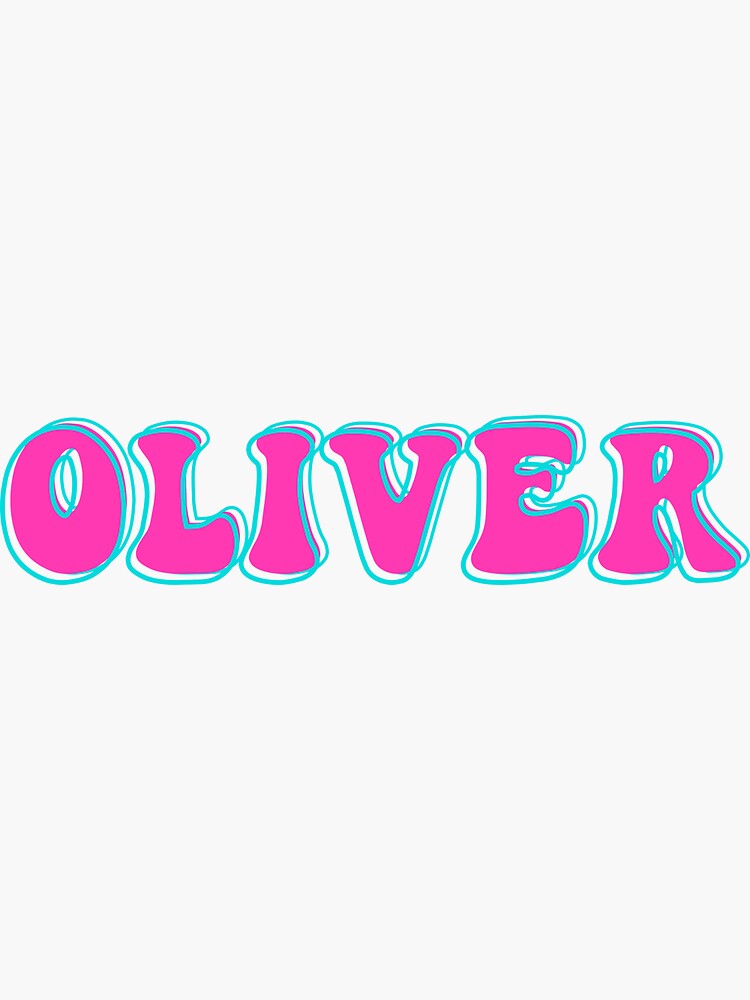 "OLIVER Name - OLIVER Name Cute Design" Sticker by Custom-Name | Redbubble