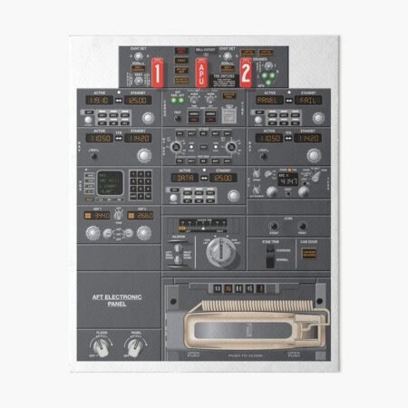 "B737 cockpit P8 pedestal panel maquette" Art Board Print by Doni-Dart ...