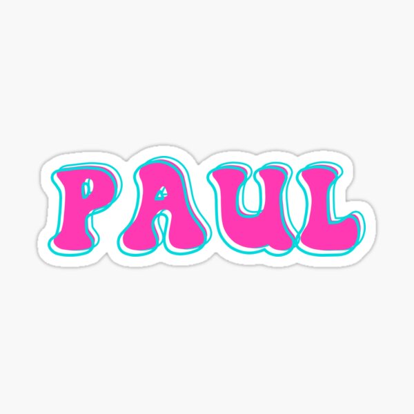 "PAUL Name - PAUL Name Cute Design" Sticker by Custom-Name | Redbubble