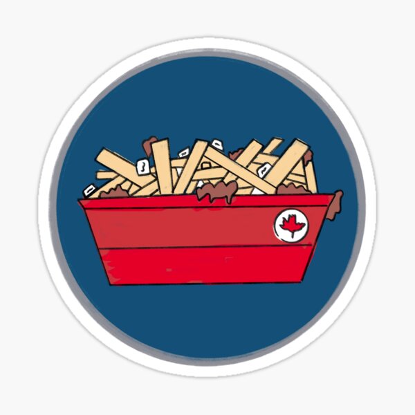 "Poutine" Sticker by lightupthenorth | Redbubble