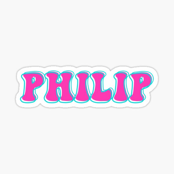 "PHILIP Name - PHILIP Name Cute Design" Sticker by Custom-Name | Redbubble