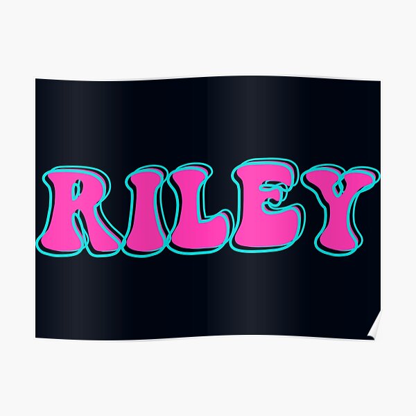 "RILEY Name - RILEY Name Cute Design" Poster by Custom-Name | Redbubble