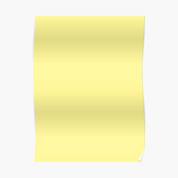 "Pastel Light Shade Of Yellow Simple Color " Poster for Sale by Rolors ...