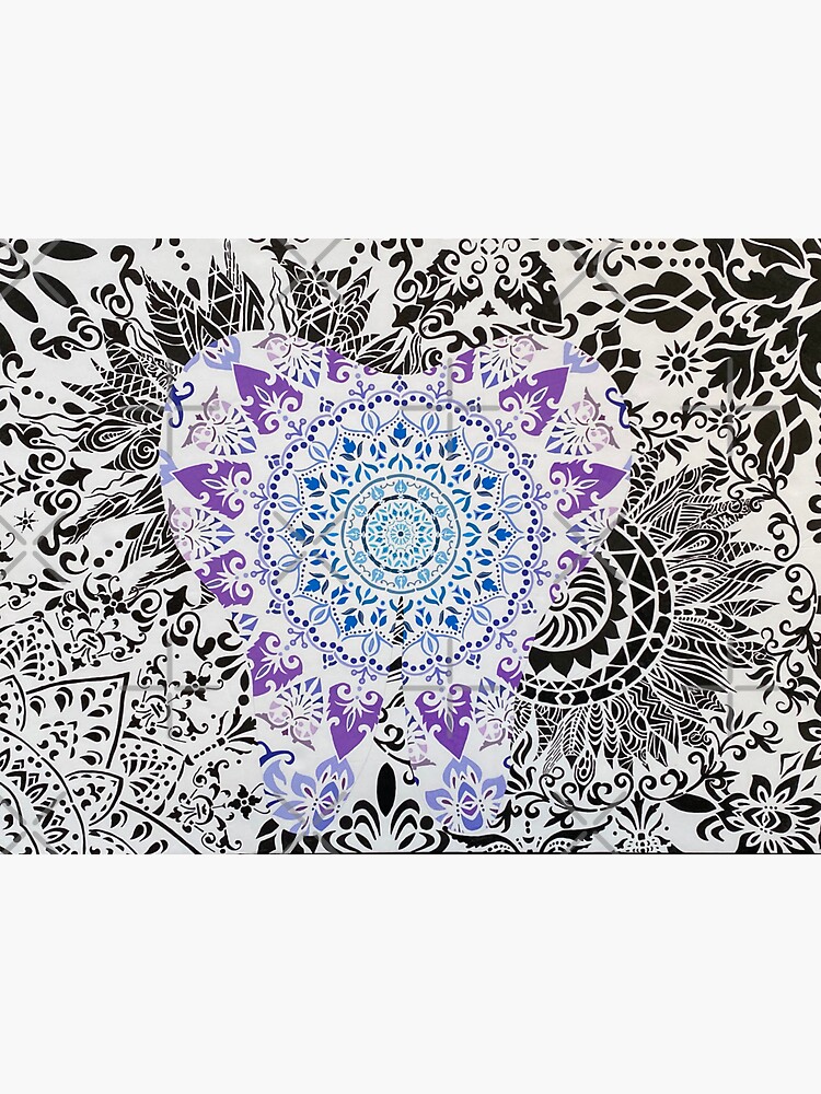 "Purple tooth mandala " Sticker by DentistArt2022 | Redbubble