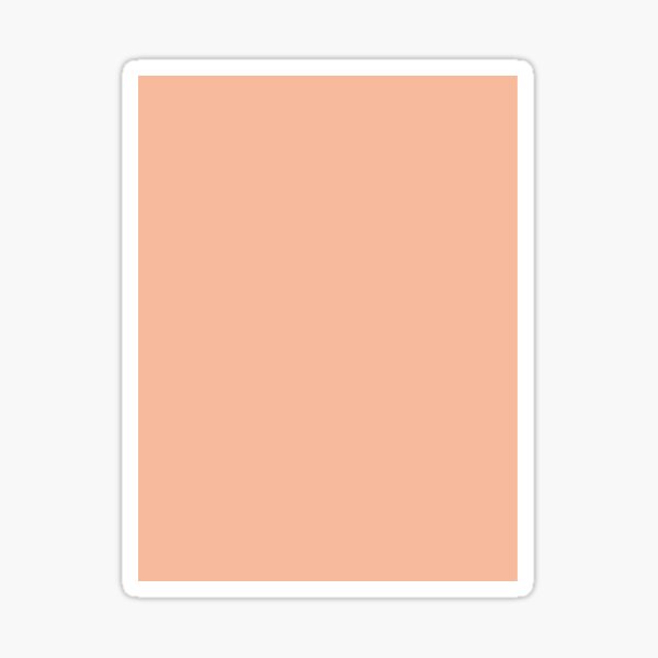 "Pastel Light Shade Of Baby Orange Simple Color " Sticker by Rolors ...