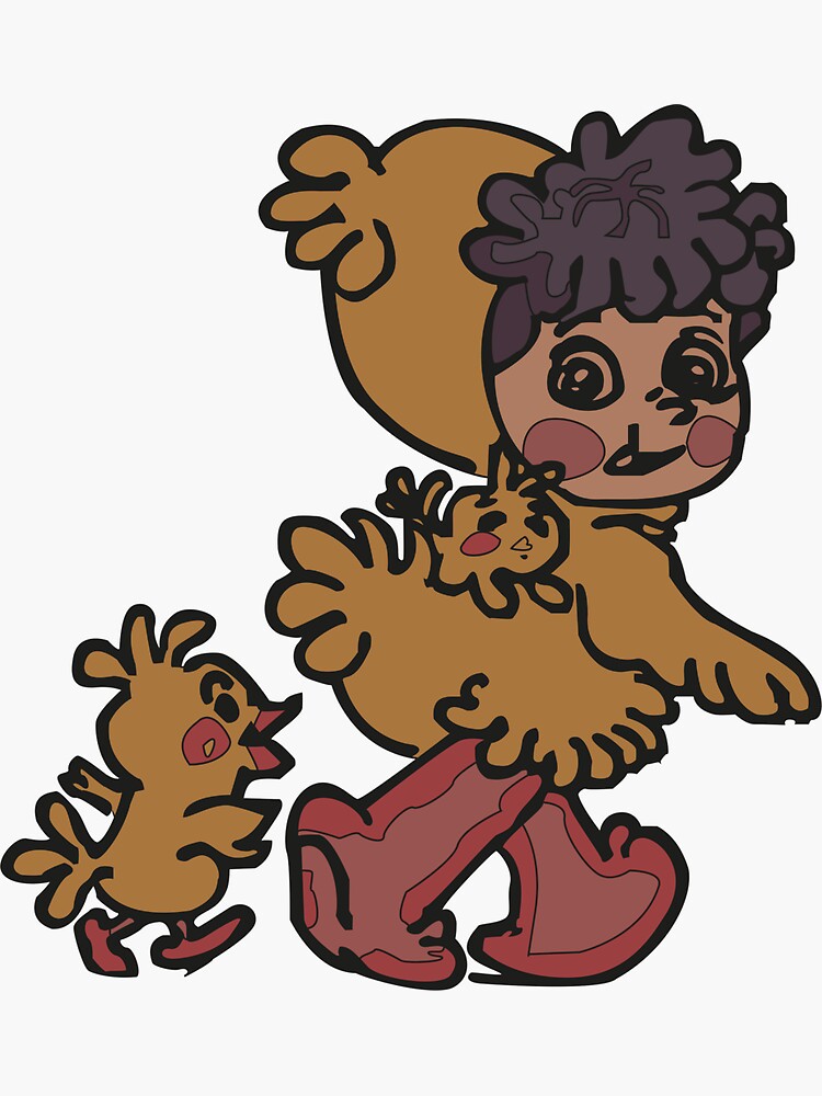 "chicken kid" Sticker by CROMI | Redbubble