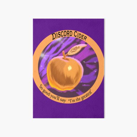 "Discord Cider " Art Board Print by NeonCrabStudio | Redbubble