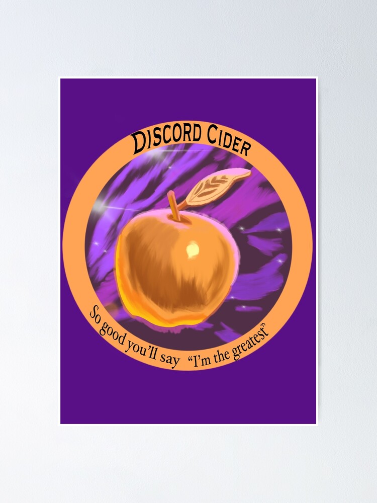 "Discord Cider " Poster for Sale by NeonCrabStudio | Redbubble