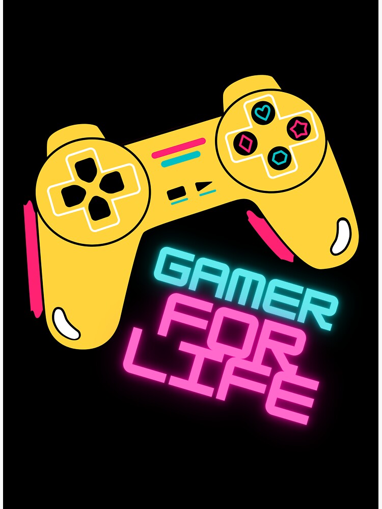 "Gamer for life collection" Sticker for Sale by La-Gold-Caverne | Redbubble