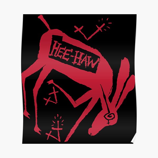 "Hee-Haw The Birthday Party [Red] Sticker" Poster for Sale by ...