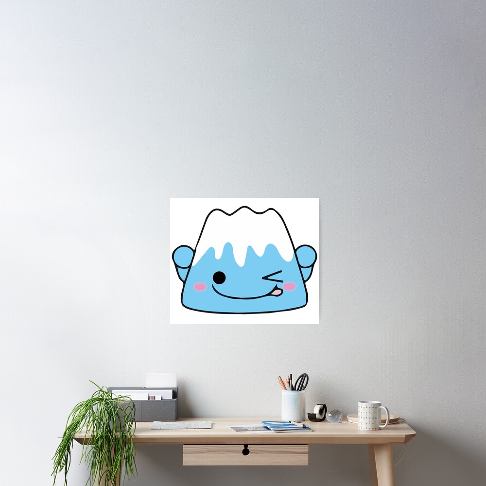 "Fuji-Chan Winking (Mt Fuji Mascot)" Poster for Sale by Timena | Redbubble