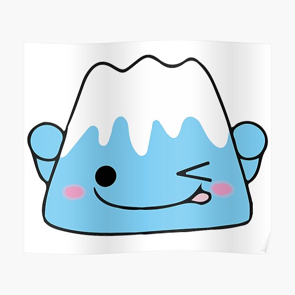 "Fuji-Chan Winking (Mt Fuji Mascot)" Poster for Sale by Timena | Redbubble