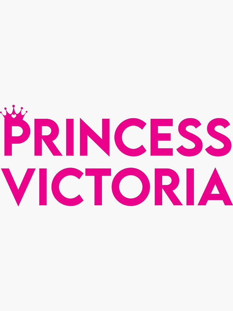 "Princess Victoria Name Sticker" Sticker by bnmedstickers | Redbubble
