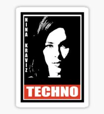 Techno: Sticker | Redbubble