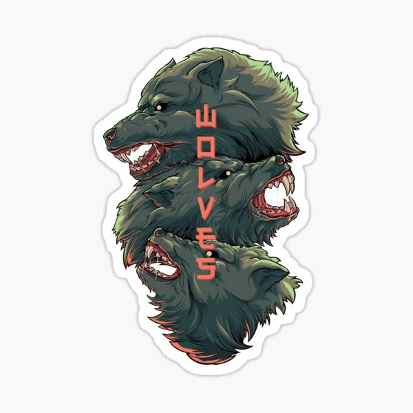 "wolves" Sticker by valron | Redbubble