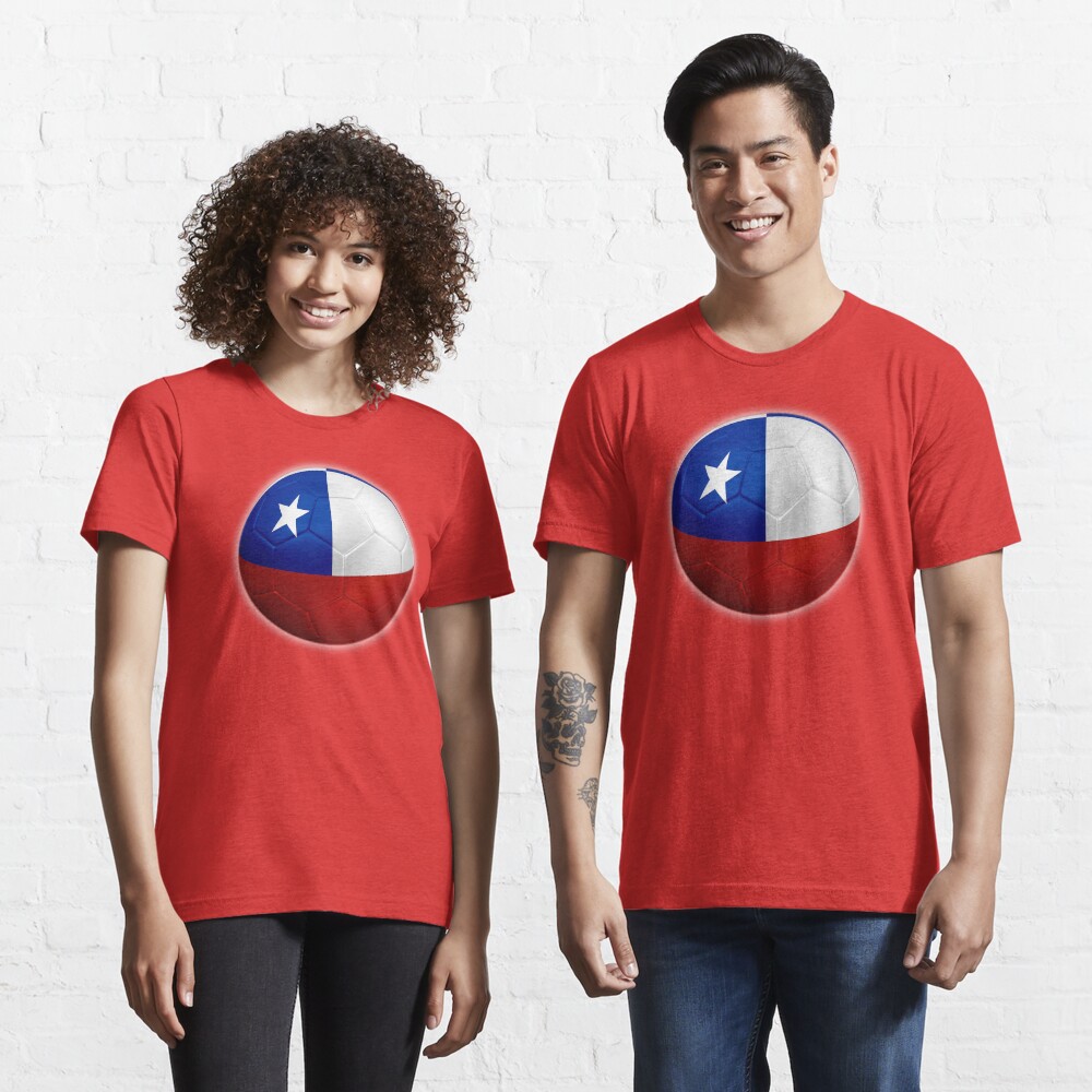 "Chile - Chilean Flag - Football or Soccer 2" T-shirt for Sale by ...