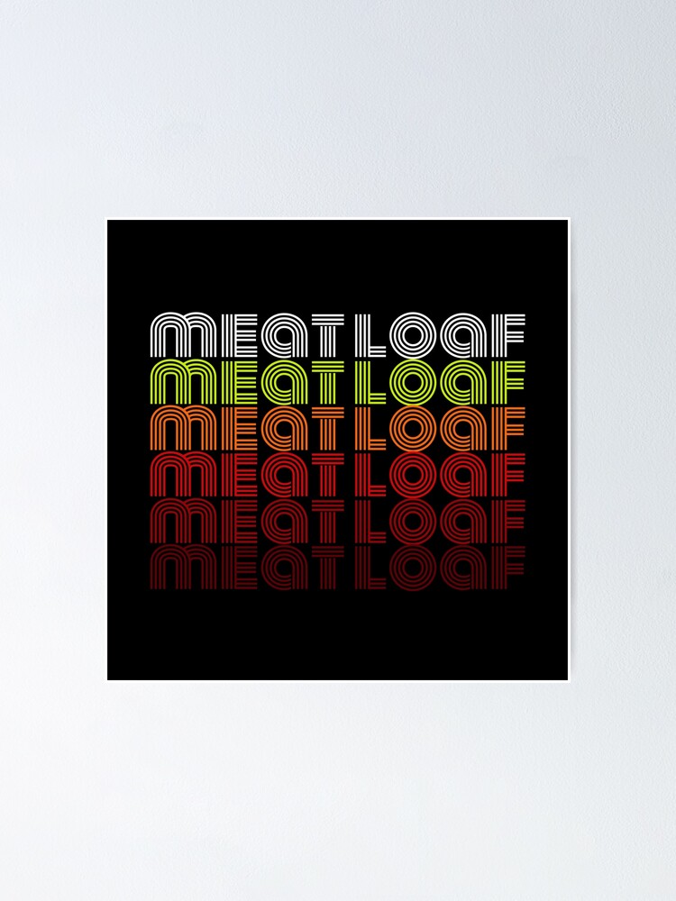 "Meat Loaf Vintage" Poster by nudgeforgood | Redbubble