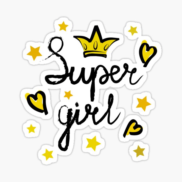 "super girl" Sticker by Alexa5454 | Redbubble
