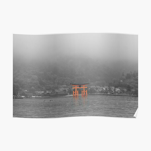 "Miyajima Island - torii gate in the Seto Inland Sea photograph ...