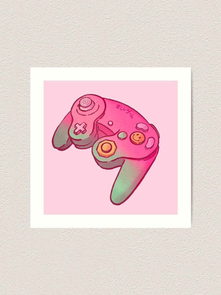 "Kawaii aesthetic joystick controller japanese anime style illustration ...