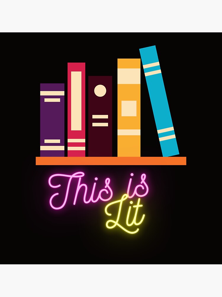 "This Is Lit - Books" Sticker by celtichearts | Redbubble