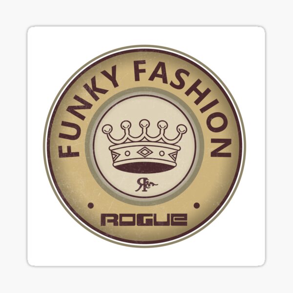 "Rogue Clothes Funky Fashion" Sticker by Rogueclothes | Redbubble