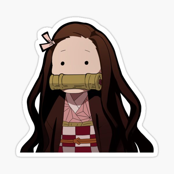 "Nezuko anime sticker" Sticker by Shizurux | Redbubble