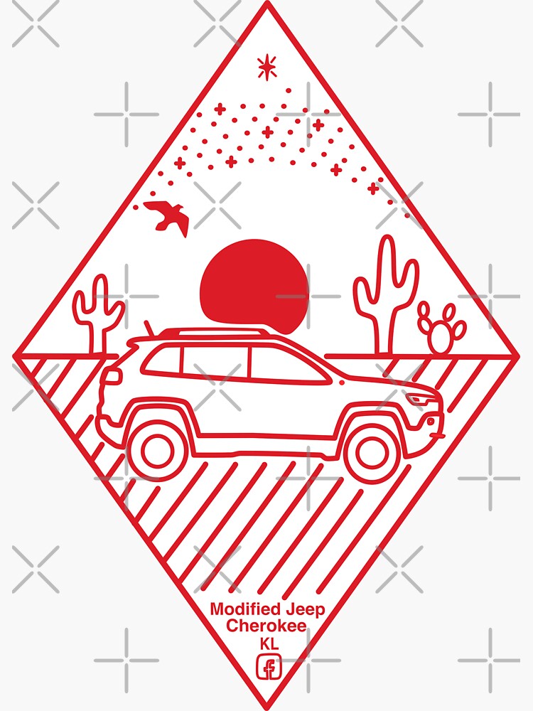 "Desert Red Kl 2019+" Sticker for Sale by Jeep-Hellbender | Redbubble