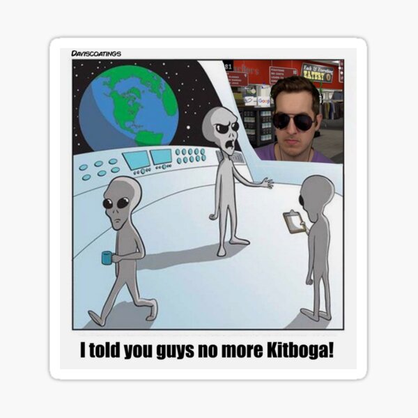 "Kitboga" Sticker by Daviscoatings | Redbubble