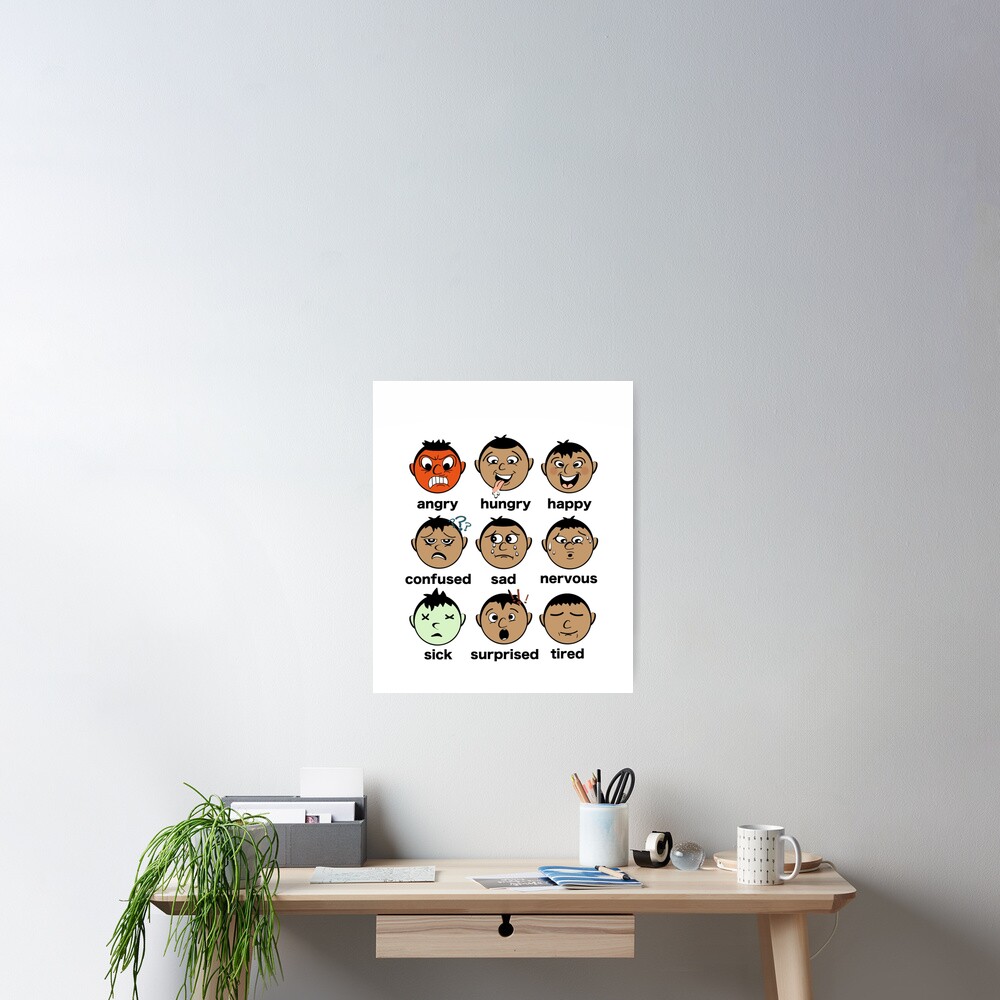 "faces" Poster for Sale by themanage | Redbubble