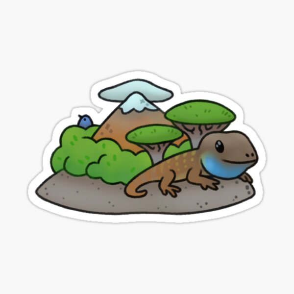 "Tenerife Giant Lizard" Sticker by NarwhalerArt | Redbubble