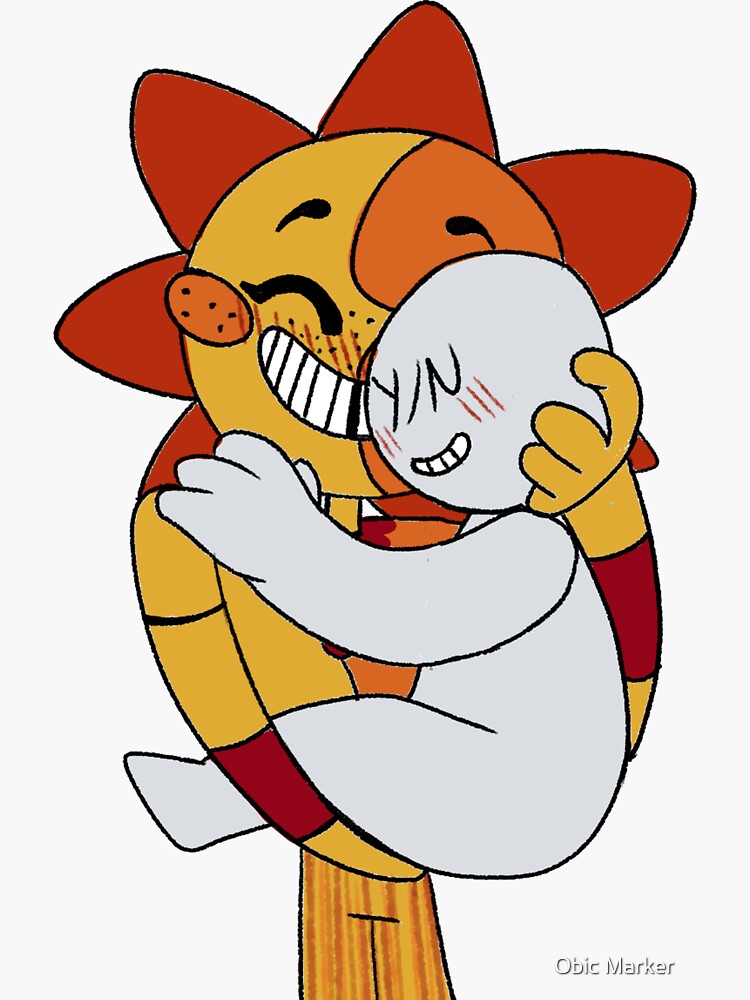 "Sunny Hug" Sticker by obicmarker | Redbubble