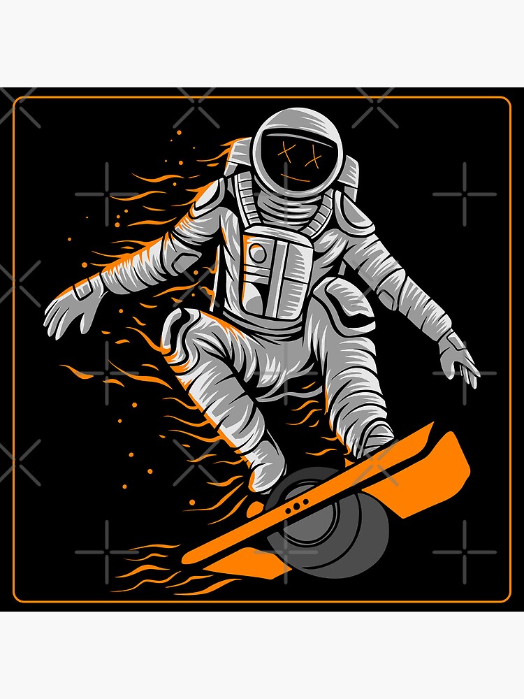 "Onewheel astronaut artwork" Poster for Sale by QUEEN-WIVER | Redbubble
