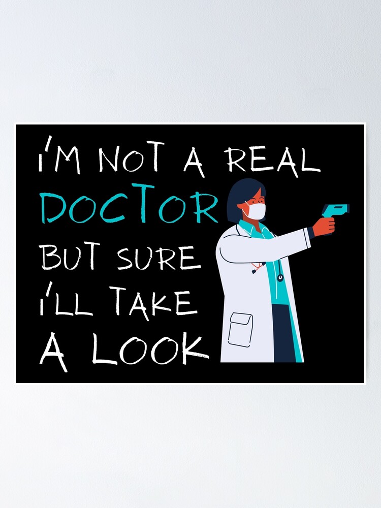 "Im Not A Doctor But Sure Ill Take A Look Cute Funny Illustrated ...