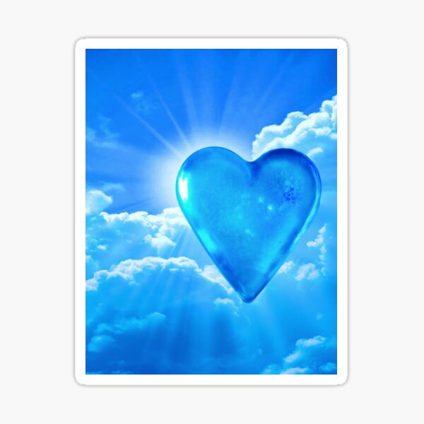 "light blue heart" Sticker by StartStyle23 | Redbubble