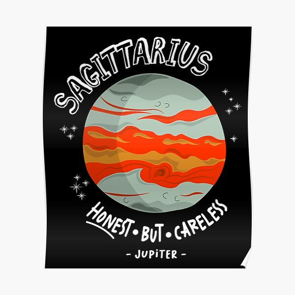"Sagittarius - Ruling Planet: Jupiter - Dark Background" Poster for ...