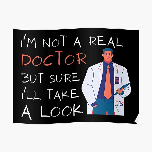 "Im Not A Doctor But Sure Ill Take A Look Cute Funny Illustrated ...