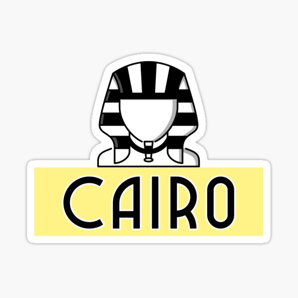 "CAIRO" Sticker by ModernUltra | Redbubble