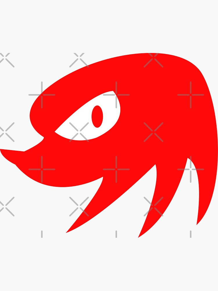 "Knuckles icon" Sticker for Sale by DanielCostaart | Redbubble