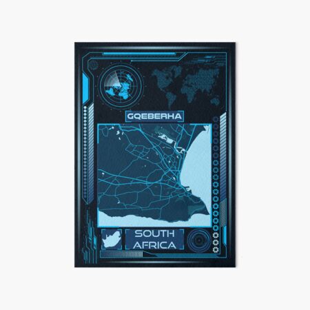 "GQEBERHA MAP SOUTH AFRICA" Art Board Print by hatimelhag | Redbubble