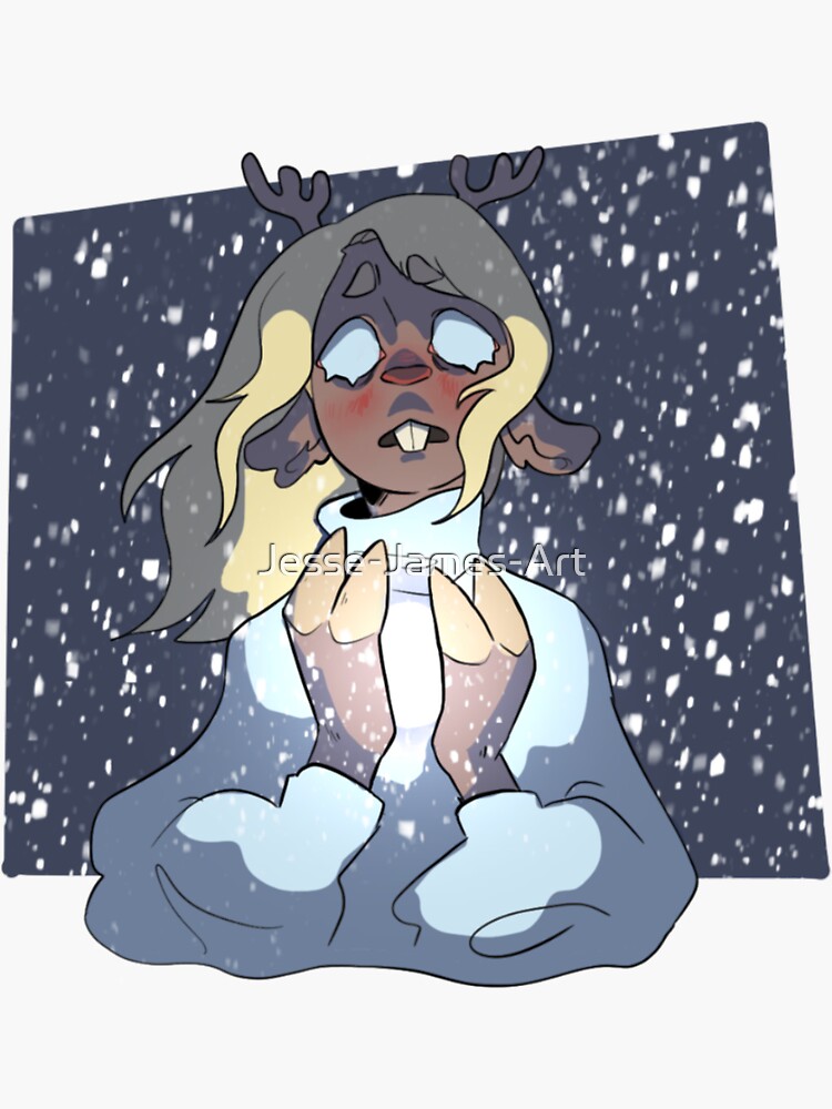 "Snowgrave" Sticker by Jesse-James-Art | Redbubble