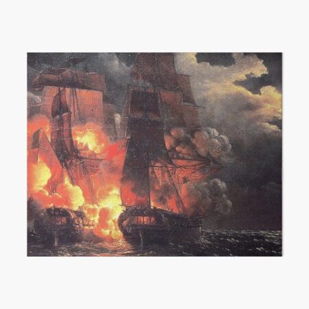 "Louis Crepin's Battle Between the French Frigate Arethuse and the ...