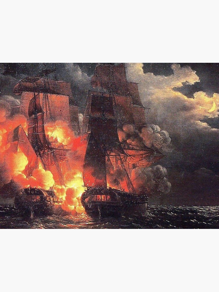 "Louis Crepin's Battle Between the French Frigate Arethuse and the ...