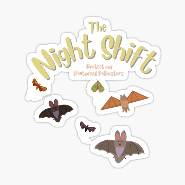 "The Night Shift" Sticker by MiriNJune | Redbubble