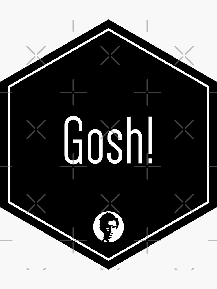 "Gosh! (*ORIGINAL DESIGN*)" Sticker by crowbarr | Redbubble